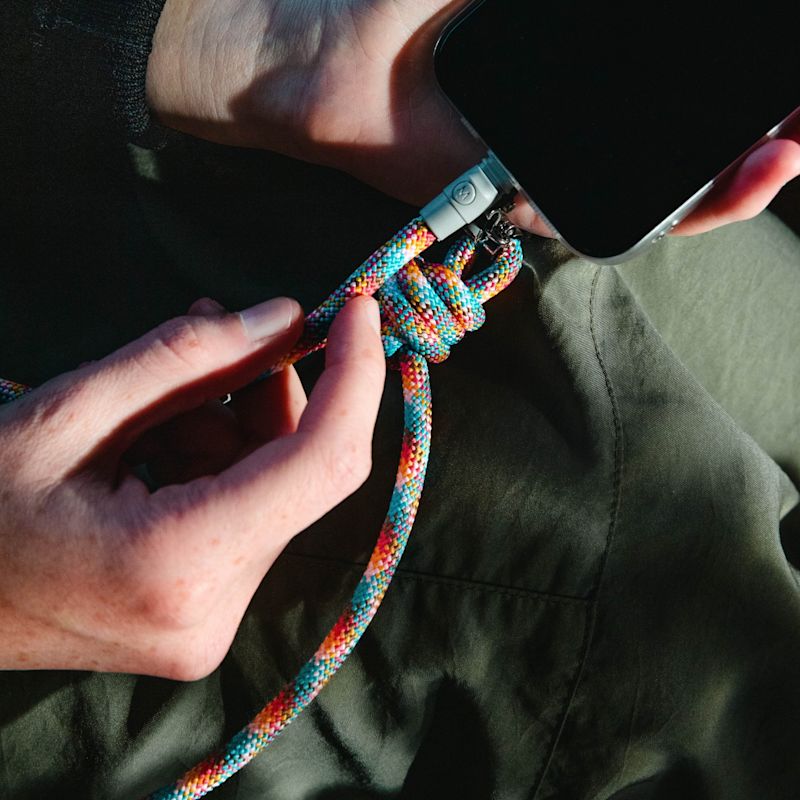 Yoggle Power Click C-C Charging Cable + Crossbody Phone Strap - The Ninagawa - Rainbow | M ...