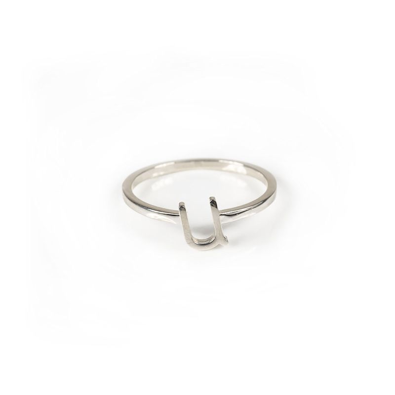 Alphabet Stacker Ring - Silver | Toolally | Wolf & Badger