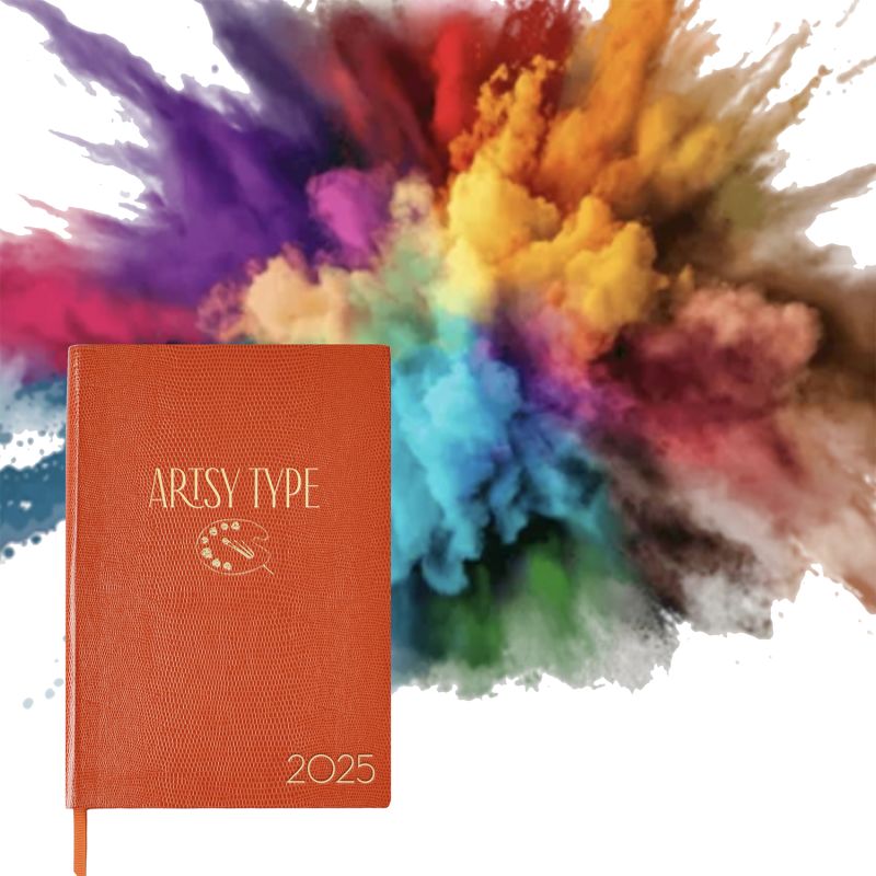 2025 Diary Artsy Type | Sloane Stationery | Wolf & Badger