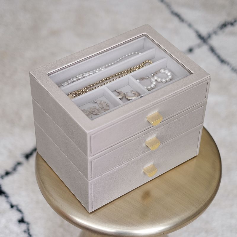 Stackers Taupe Classic Jewelry Box With Drawers | Stackers | Wolf & Badger