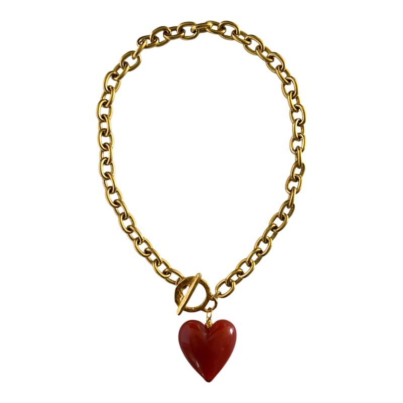 Amore Heart Necklace - Cuore Red | sccollection | Wolf & Badger