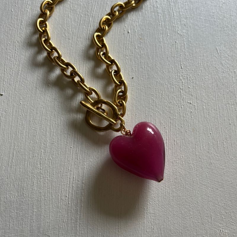 Amore Heart Necklace - Rosewood | sccollection | Wolf & Badger
