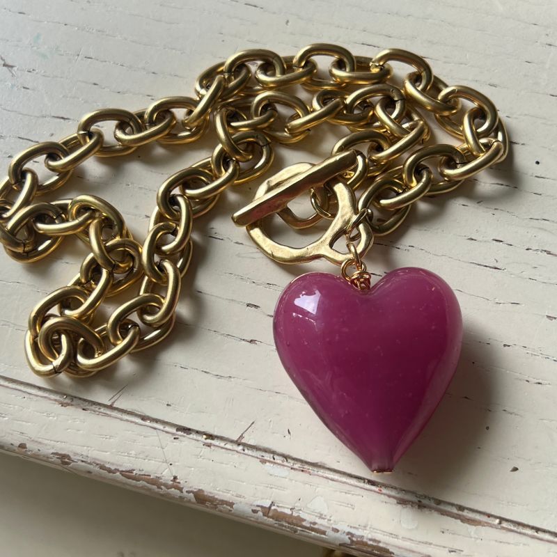 Amore Heart Necklace - Rosewood | sccollection | Wolf & Badger