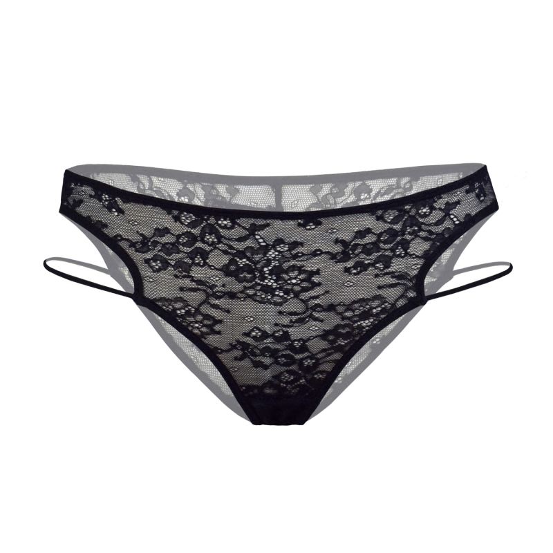 Amphitrite Low Rise Cheeky Panty Black | Monique Morin Lingerie | Wolf ...