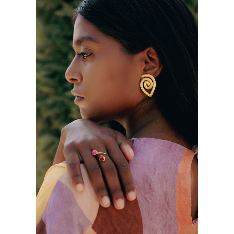 Aura Orange And Pink Ring | LAVANI JEWELS | Wolf & Badger