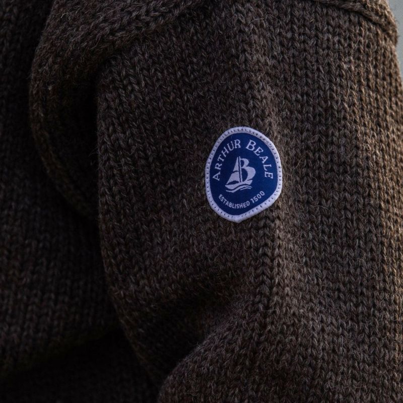 Arthur Beale Oiled Wool Beerenberg Pullover - Black Welsh Mountain ...