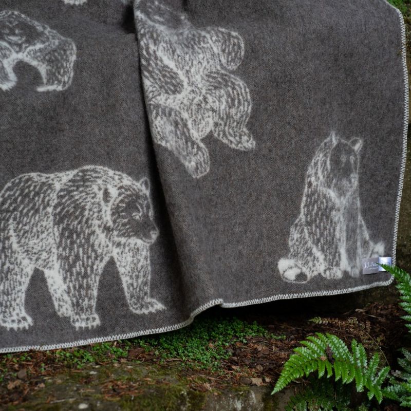 Bear Wool Blanket | J.J.Textile | Wolf & Badger