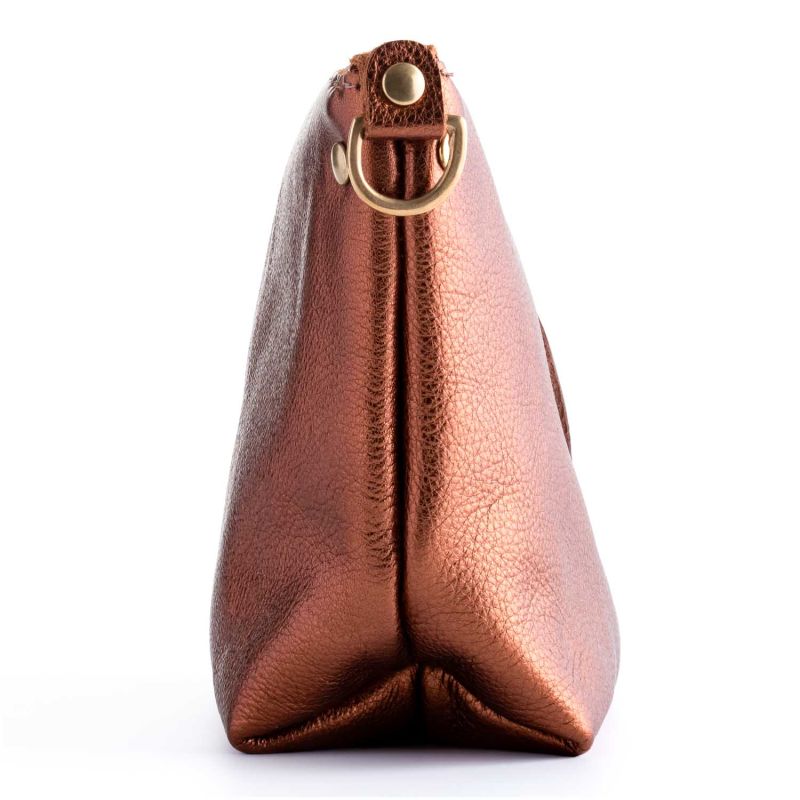 Bermon Bronze Leather Crossbody Bag | N'Damus London | Wolf & Badger