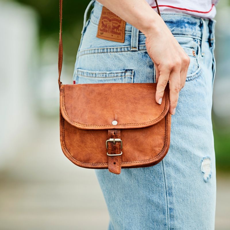 Vida Vintage Mini Mini Leather Bag | VIDA VIDA | Wolf & Badger