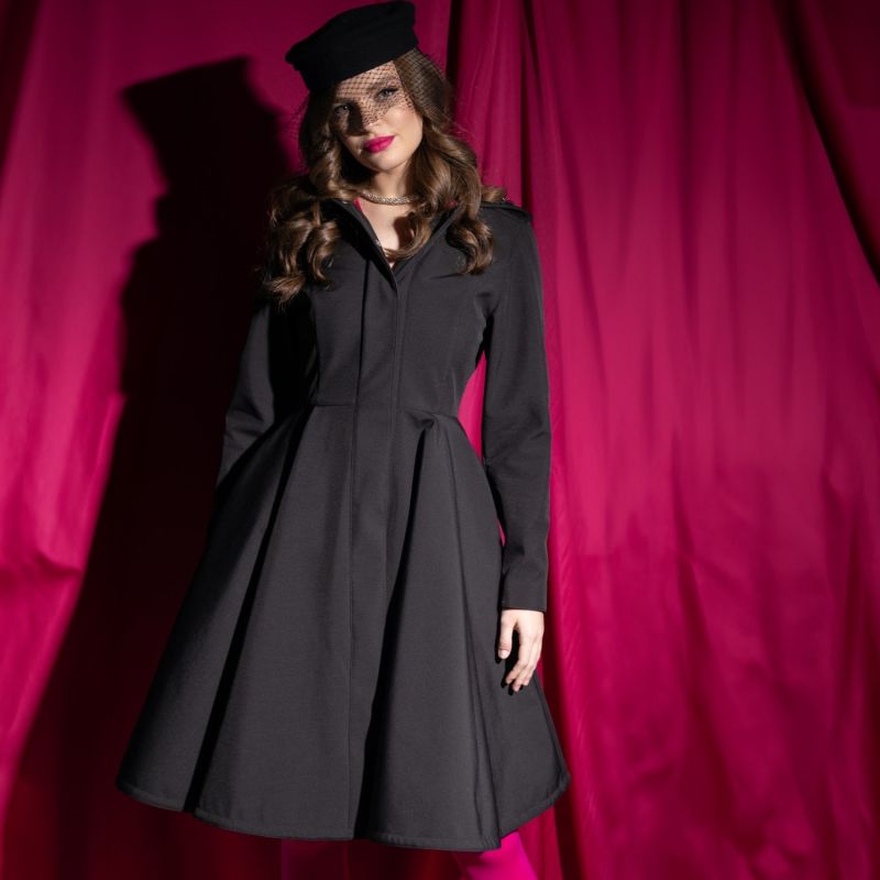 Black Coat With Fuchsia Pink Lining: Pink Ruby | RainSisters | Wolf ...