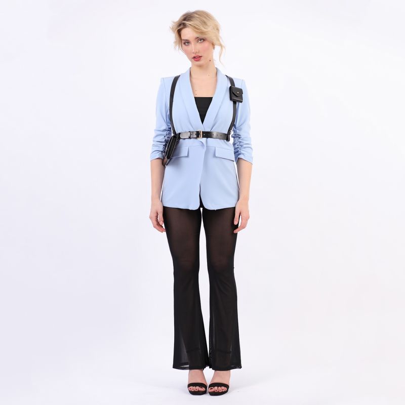 Black Leather Double Bag Harness | Haute Cuir | Wolf & Badger