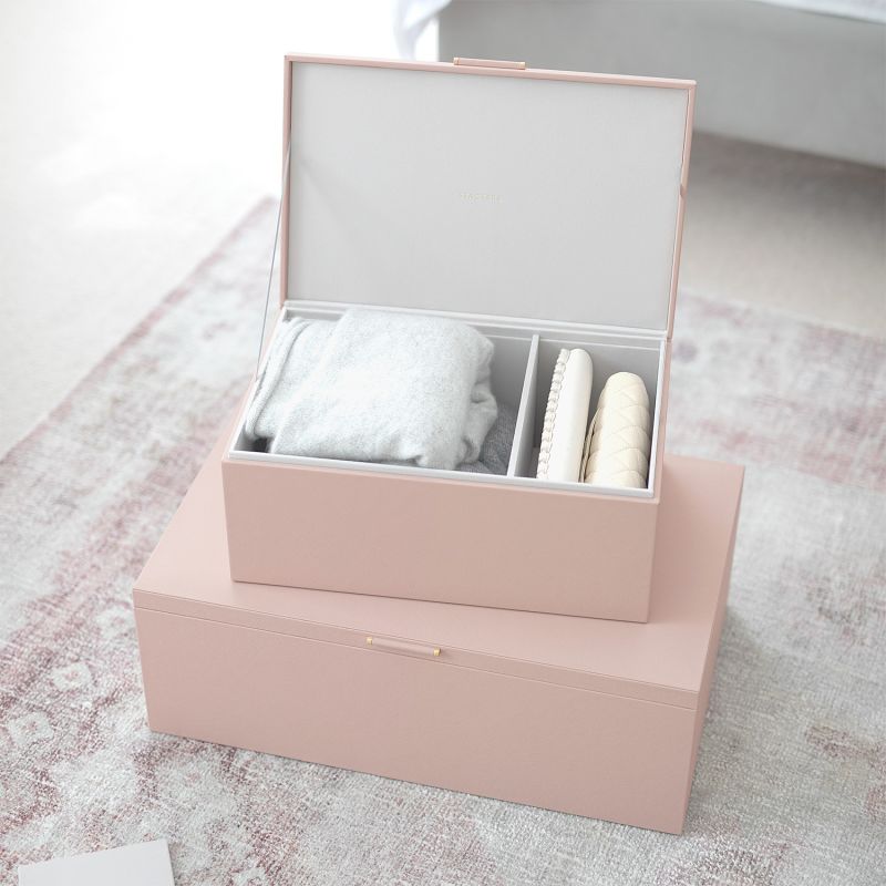 Blush Pink Storage Box Set | Stackers | Wolf & Badger