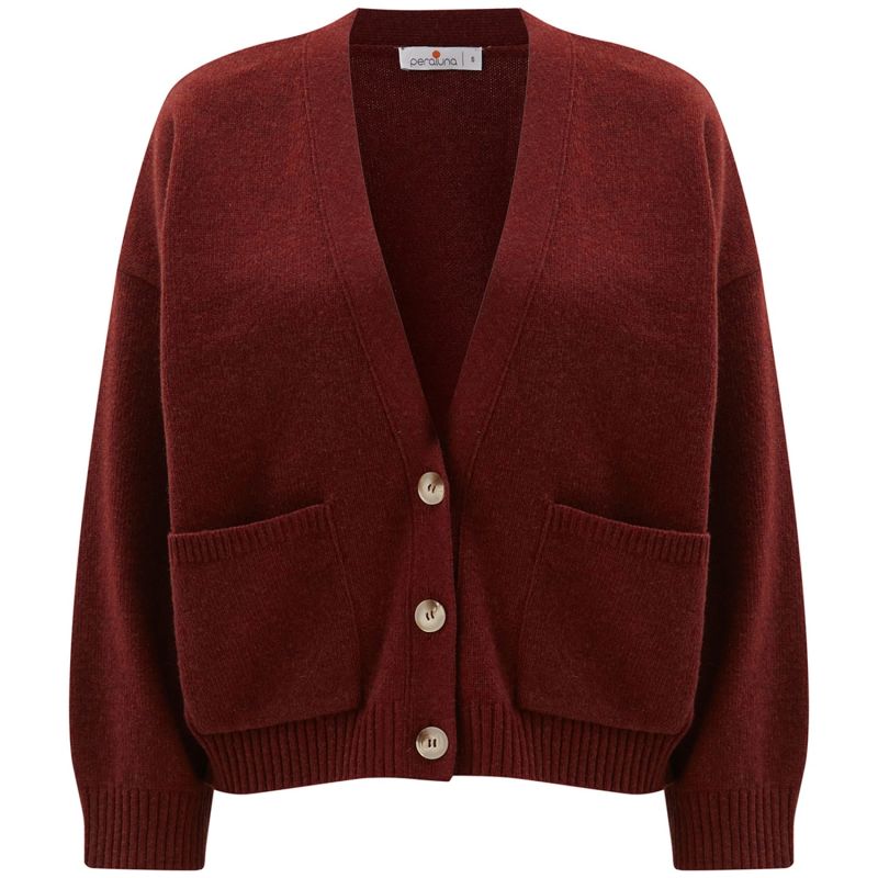 Carol Crop Cardigan - Persian Plum | Peraluna | Wolf & Badger