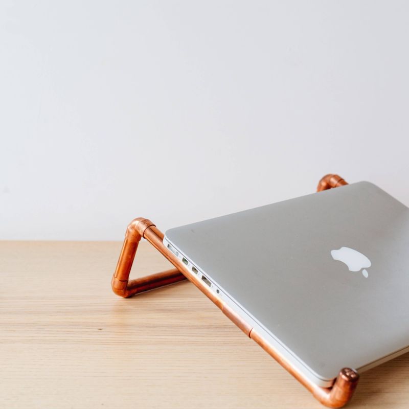Copper Laptop Stand - Elegant Handcrafted Copper Laptop Stand ...