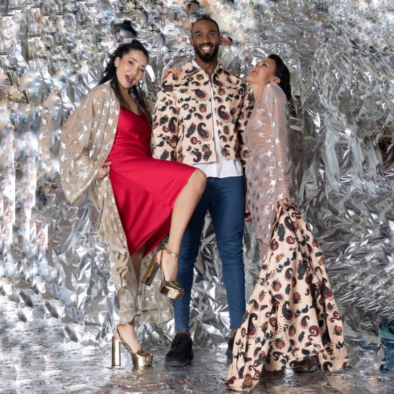 Coral Satin Cami-Slip V-Neck Midi Dress | Janara Jones | Wolf & Badger