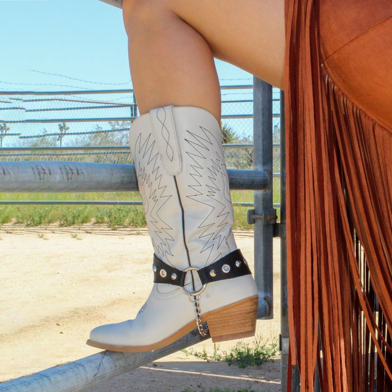 Cowboy White Boots | URBNKICKS | Wolf & Badger