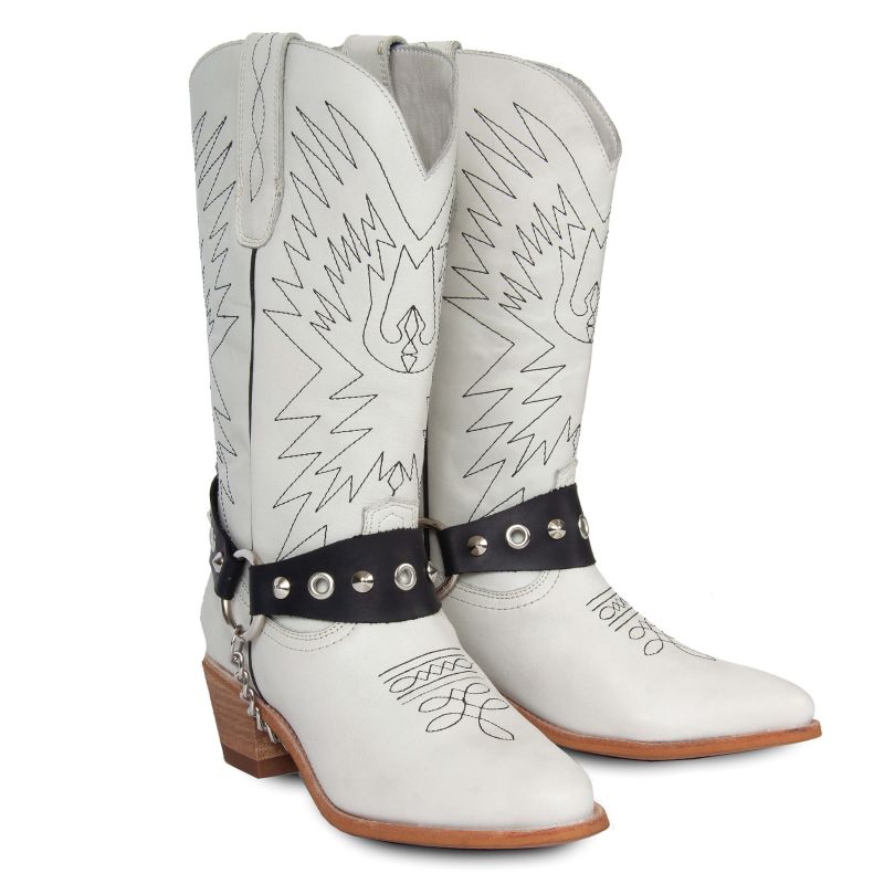 Cowboy White Boots | URBNKICKS | Wolf & Badger