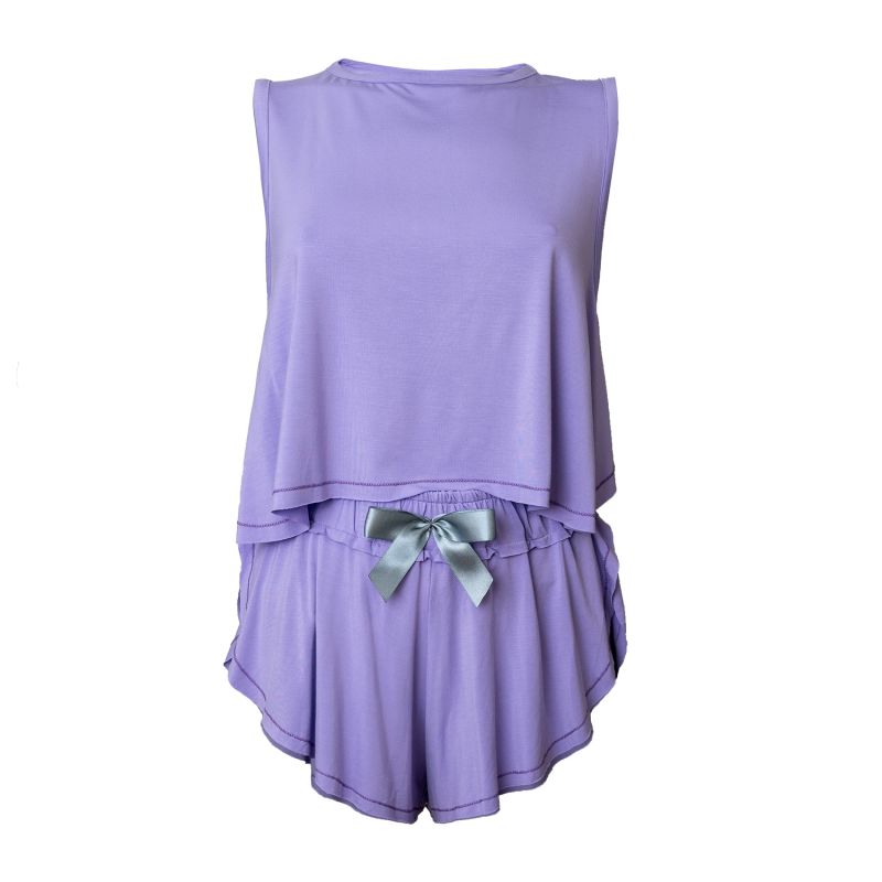 Crop Top & Butterfly Shorts | Mauve | Loreen Label | Wolf & Badger