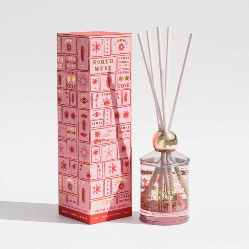 Crystal Cove Mystic Rose - Candle & Diffuser | North Muse | Wolf & Badger