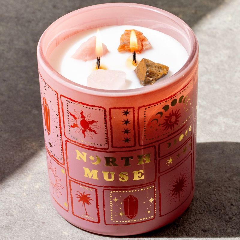 Crystal Cove Mystic Rose - Candle & Diffuser | North Muse | Wolf & Badger
