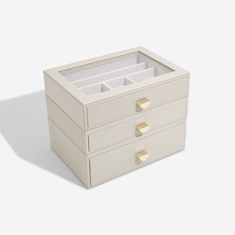Stackers Oatmeal Classic Jewelry Box With Drawers | Stackers | Wolf ...