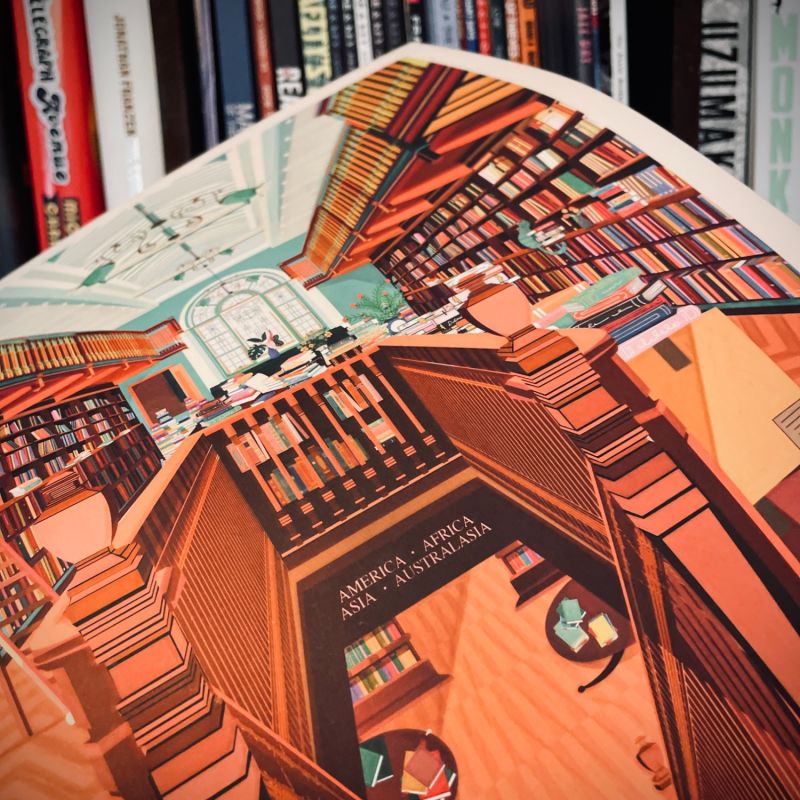 Daunt Books London Illustrated Art Print | Eye for London Prints | Wolf ...