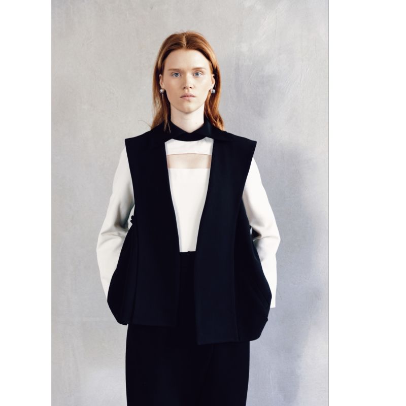 Designer Blazer Vest Black | Julia Allert | Wolf & Badger