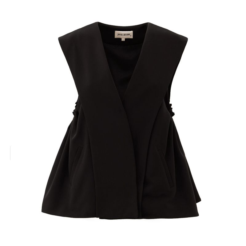 Designer Blazer Vest Black | Julia Allert | Wolf & Badger
