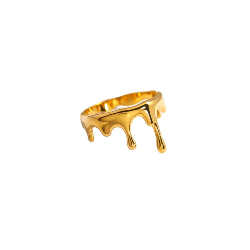 Dripping Small Gold Vermeil Ring | MARIE JUNE Jewelry | Wolf & Badger