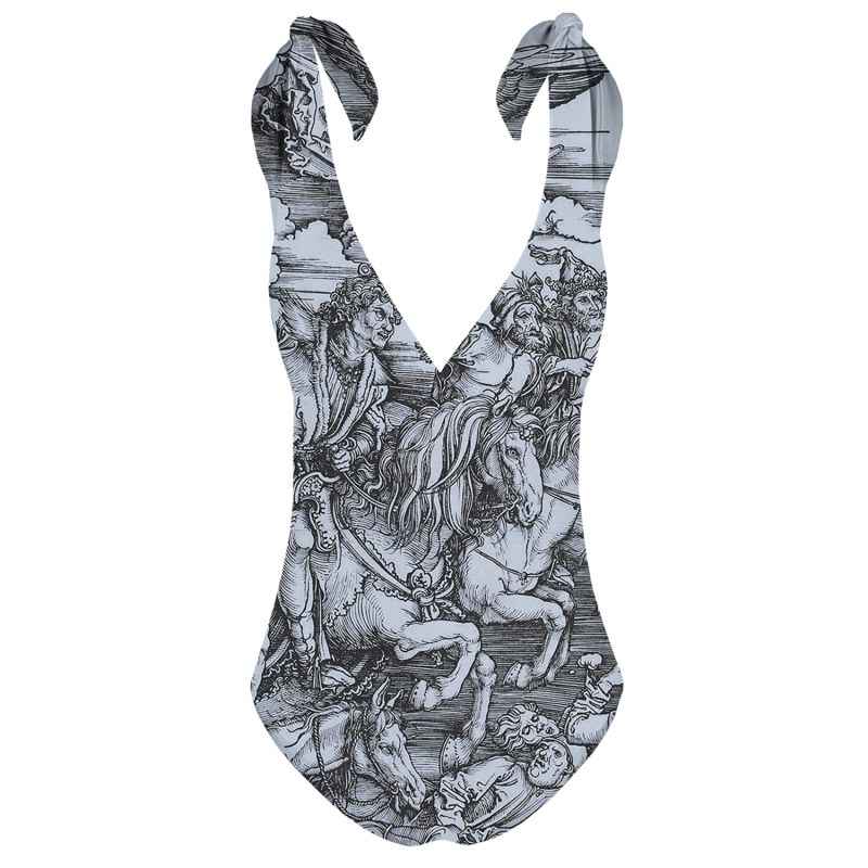 Durer Series - Four Riders One Piece Swimsuit | Aloha From Deer | Wolf ...