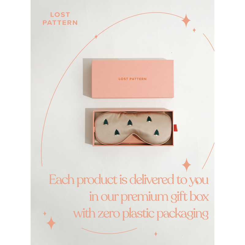 "Lost Cherries" Silk Sleep Eye Mask | Lost Pattern NYC | Wolf & Badger