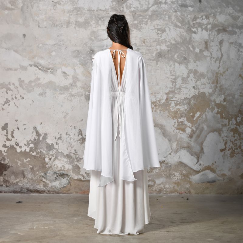 Fairy Dress White - Boho Maxi Dress | Zhenabia | Wolf & Badger
