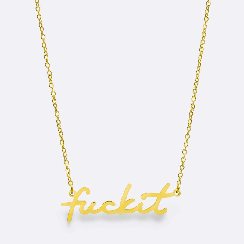 Fuckit Chain Hoops Chains Ldn Wolf And Badger