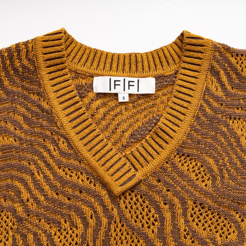 Fully Fashioning | Brie Amber Knit Vest | Fully Fashioning | Wolf & Badger