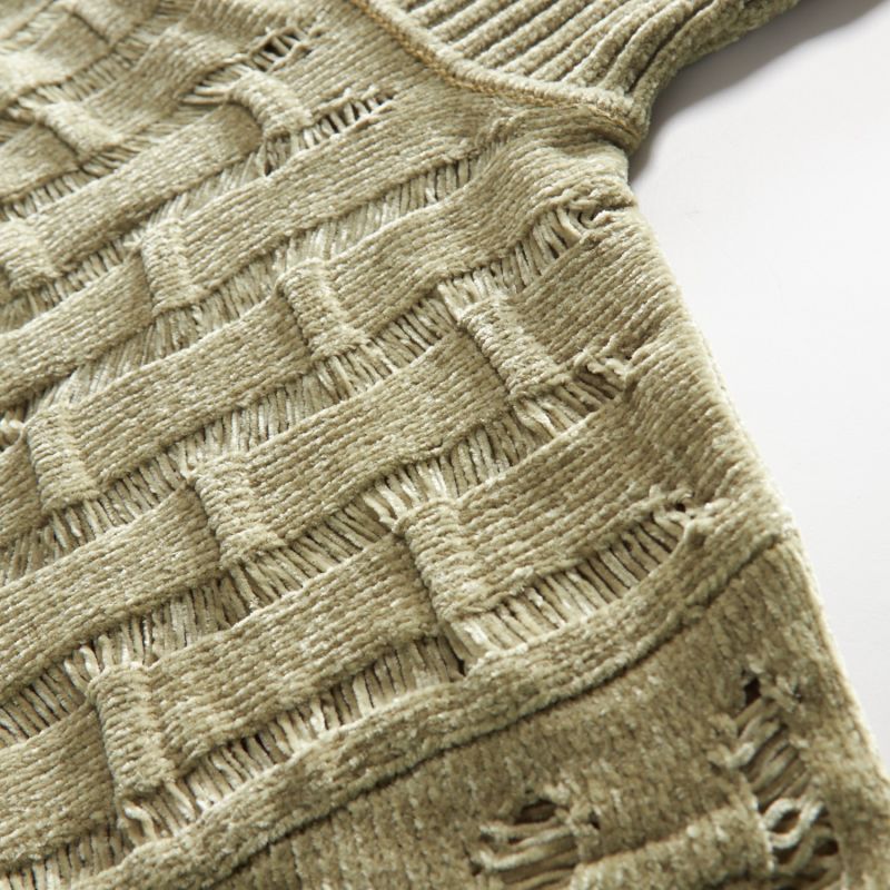 Fully Fashioning | Lena Avocado Ottoman Knit Jumper | Fully Fashioning ...
