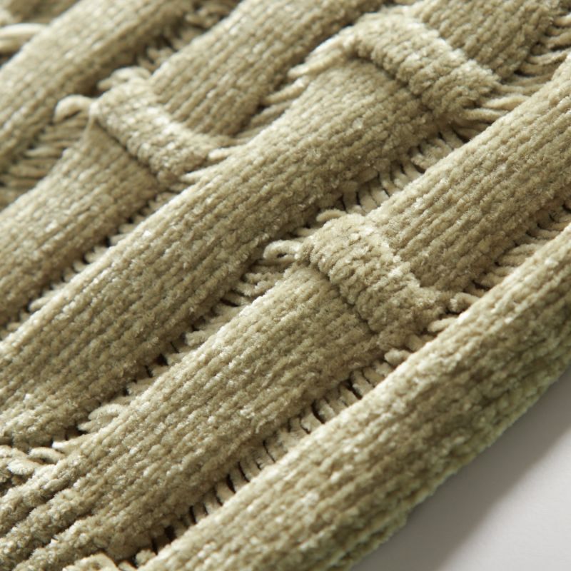 Fully Fashioning | London Avocado Green Ottoman Knit Top | Fully ...