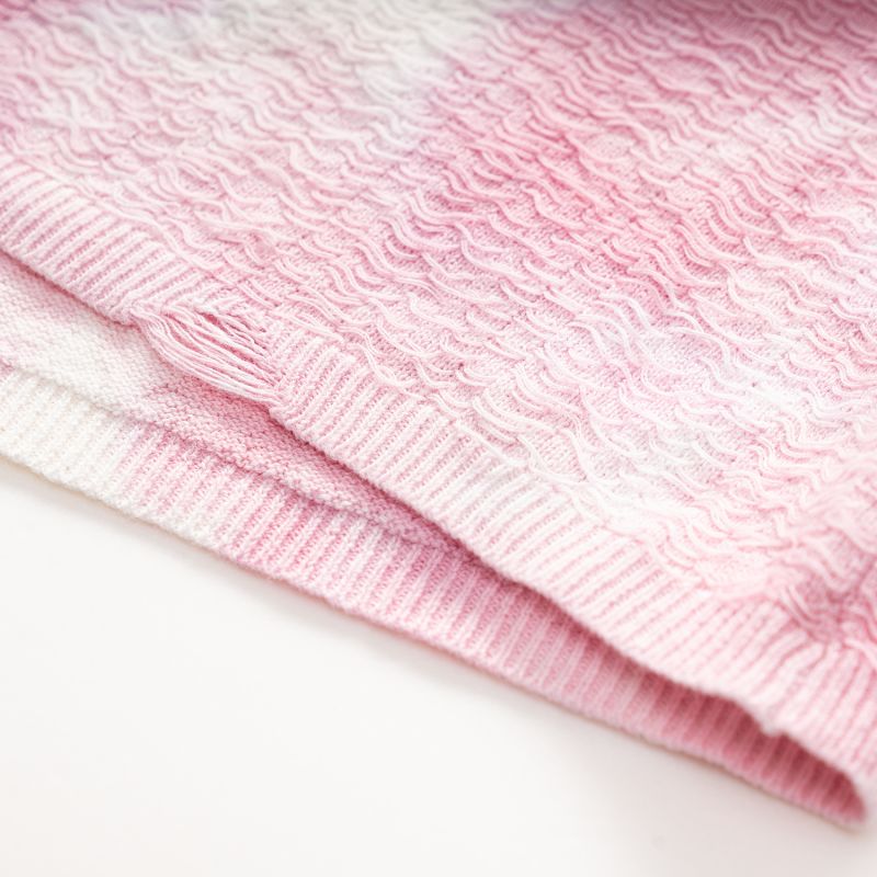 Fully Fashioning Zella Floating Stitch Sweater Knit Top - Pink & White ...