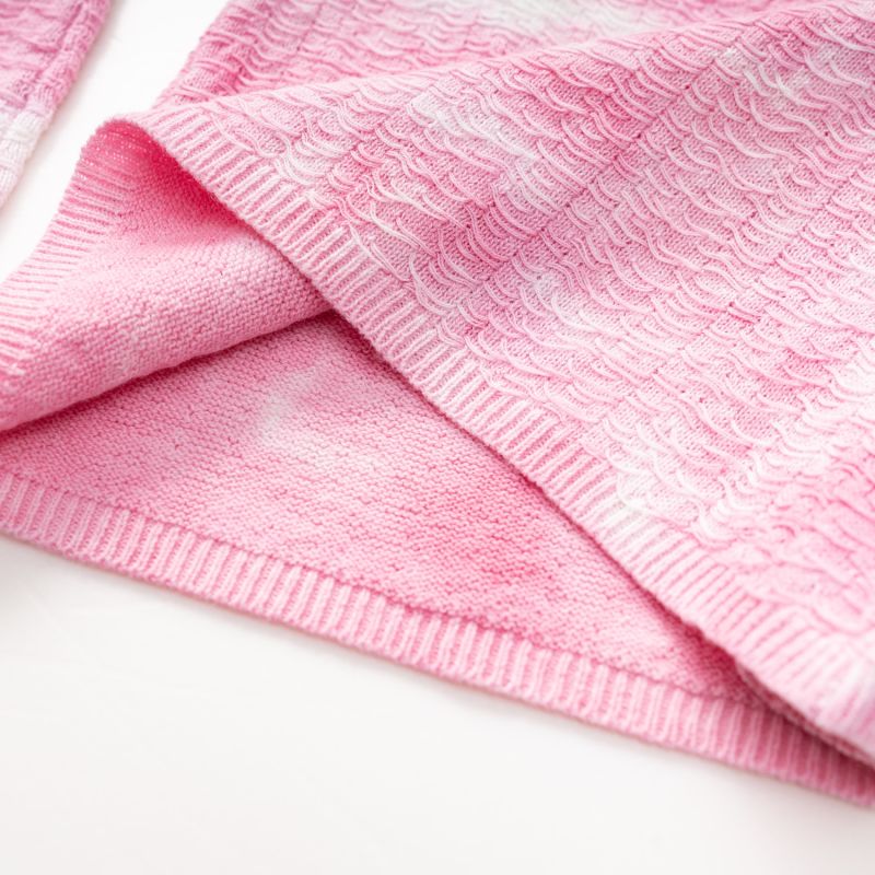 Fully Fashioning Zilla Floating Stitch Trouser Pants - Pink Tie Dye ...