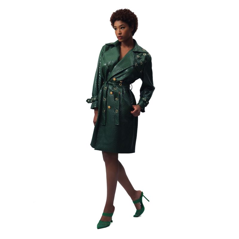 Trinity Green Trench Coat | Maui X Lolita | Wolf & Badger