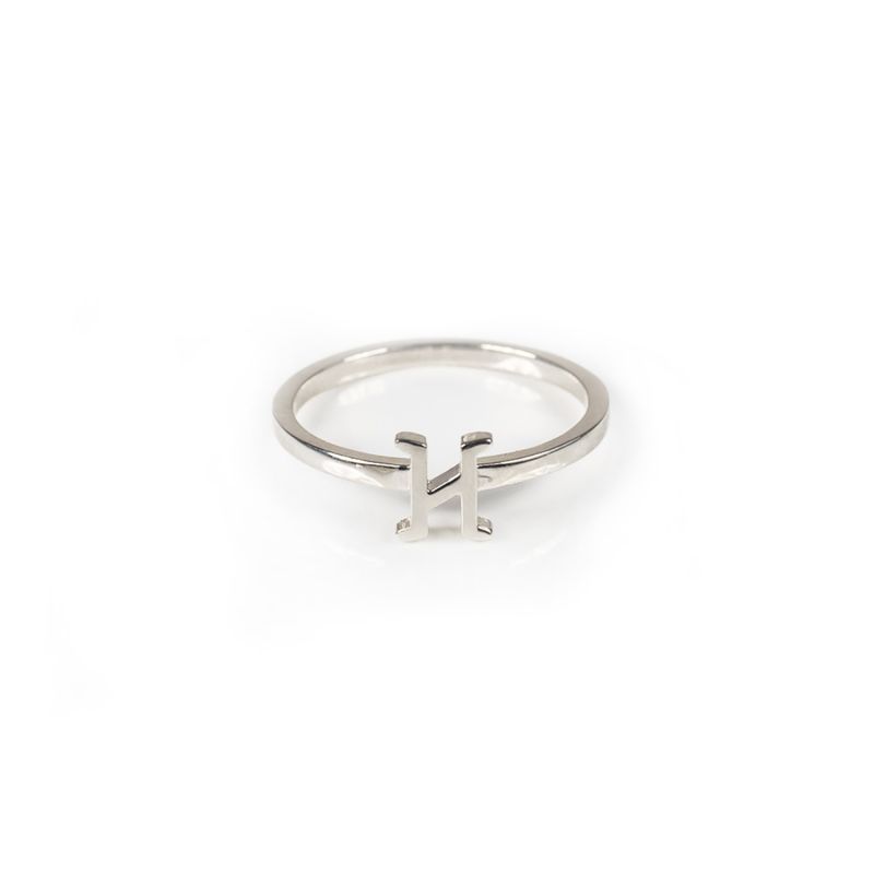 Alphabet Stacker Ring - Silver | Toolally | Wolf & Badger