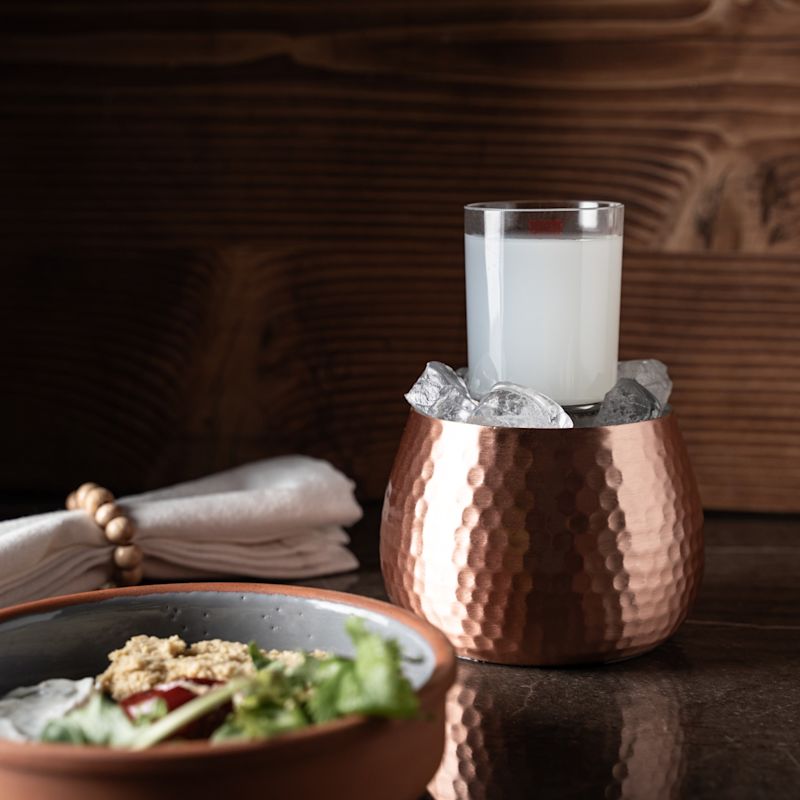 Handcrafted Hammered Copper Ice Holder | ANATOLIACRAFT | Wolf & Badger