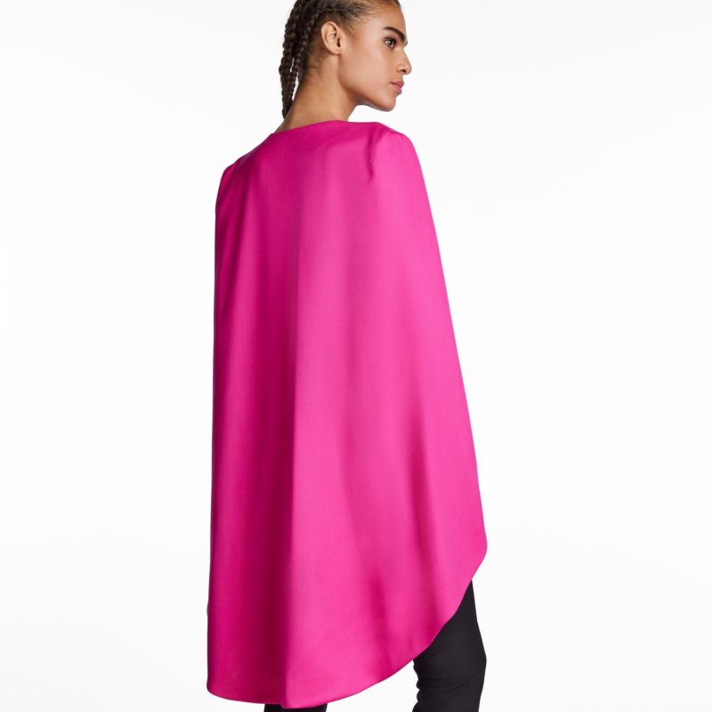 Hot Pink Cape Jacket | Monique Singh | Wolf & Badger