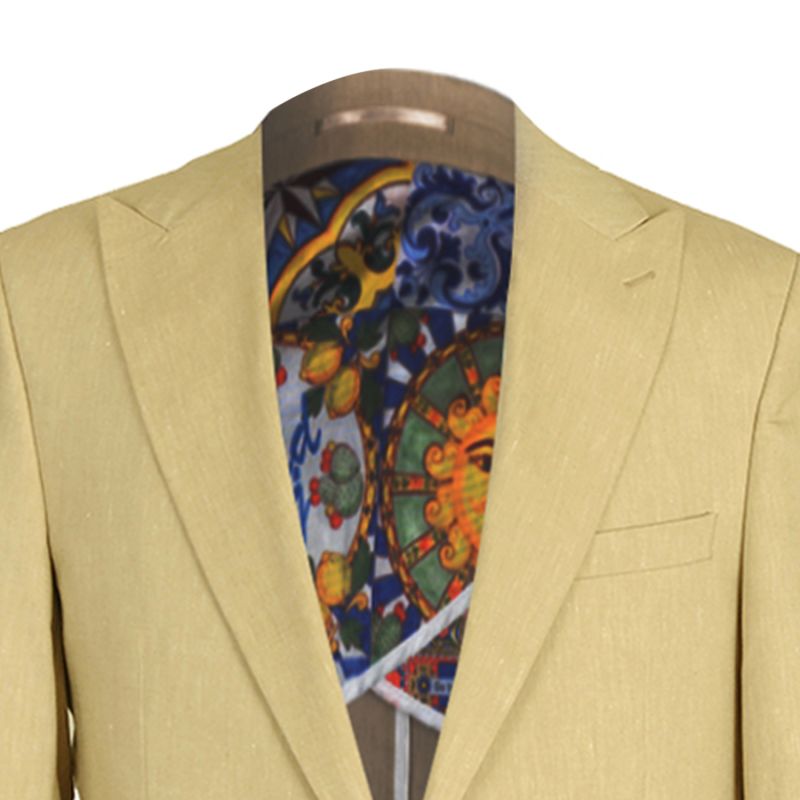 Hugo Linen Single Breasted Suit - Sand | DAVID WEJ | Wolf & Badger