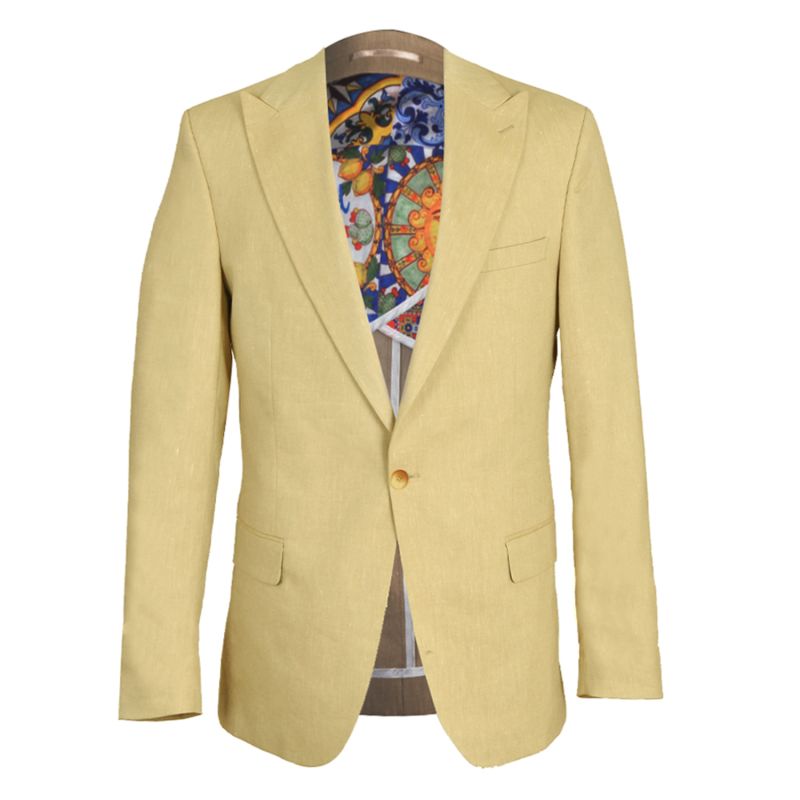 Hugo Linen Single Breasted Suit - Sand | DAVID WEJ | Wolf & Badger