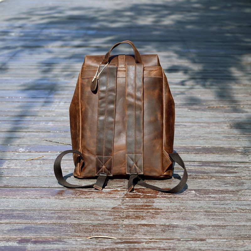 Military Style Leather Backpack | Touri | Wolf & Badger