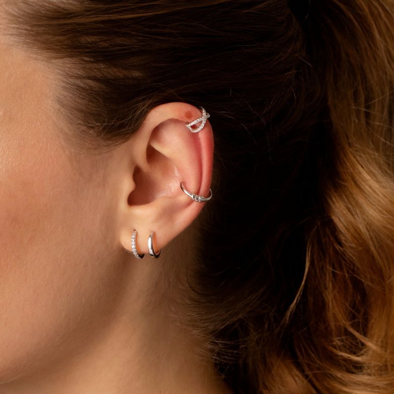 Infinity Ear Cuff In Silver | Gold Trip | Wolf & Badger