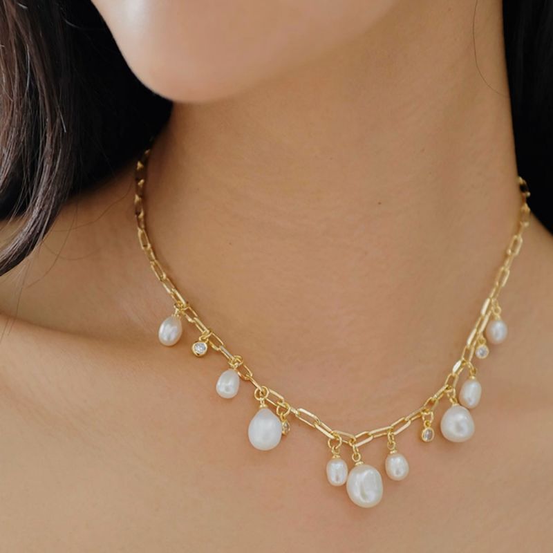 Isla Fresh Water Pearl Necklace | MISS CECILIA | Wolf & Badger