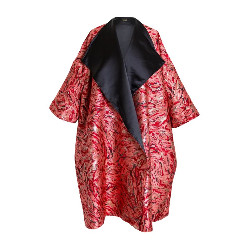 Reversible Opera Coat In Zampa - Red | byVINNIK | Wolf & Badger