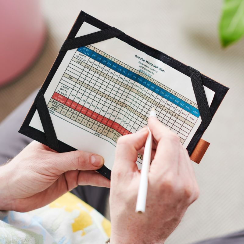 Leather Golf Score Card Holder | VIDA VIDA | Wolf & Badger