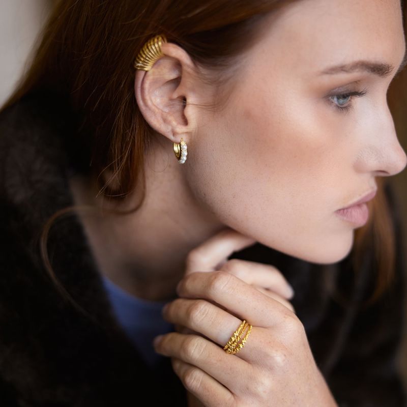 Loli Ear Cuff In Gold | Amadeus | Wolf & Badger